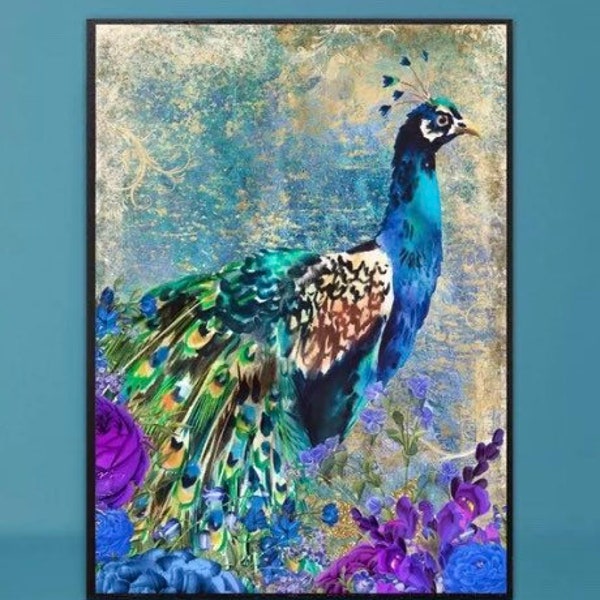 Art Deco Peacock - Etsy UK