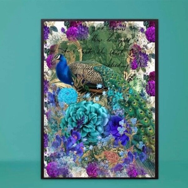 Art Deco Peacock - Etsy UK