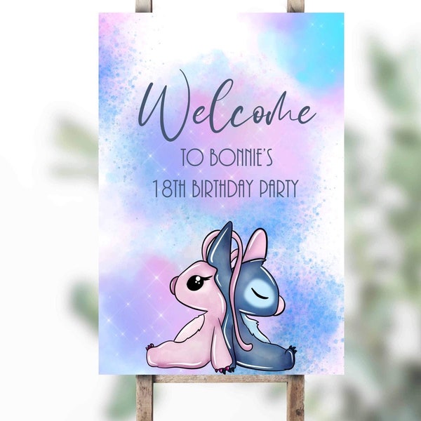 Stitch Welcome Sign - Etsy UK