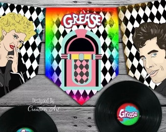 Grease Party Banner - Etsy