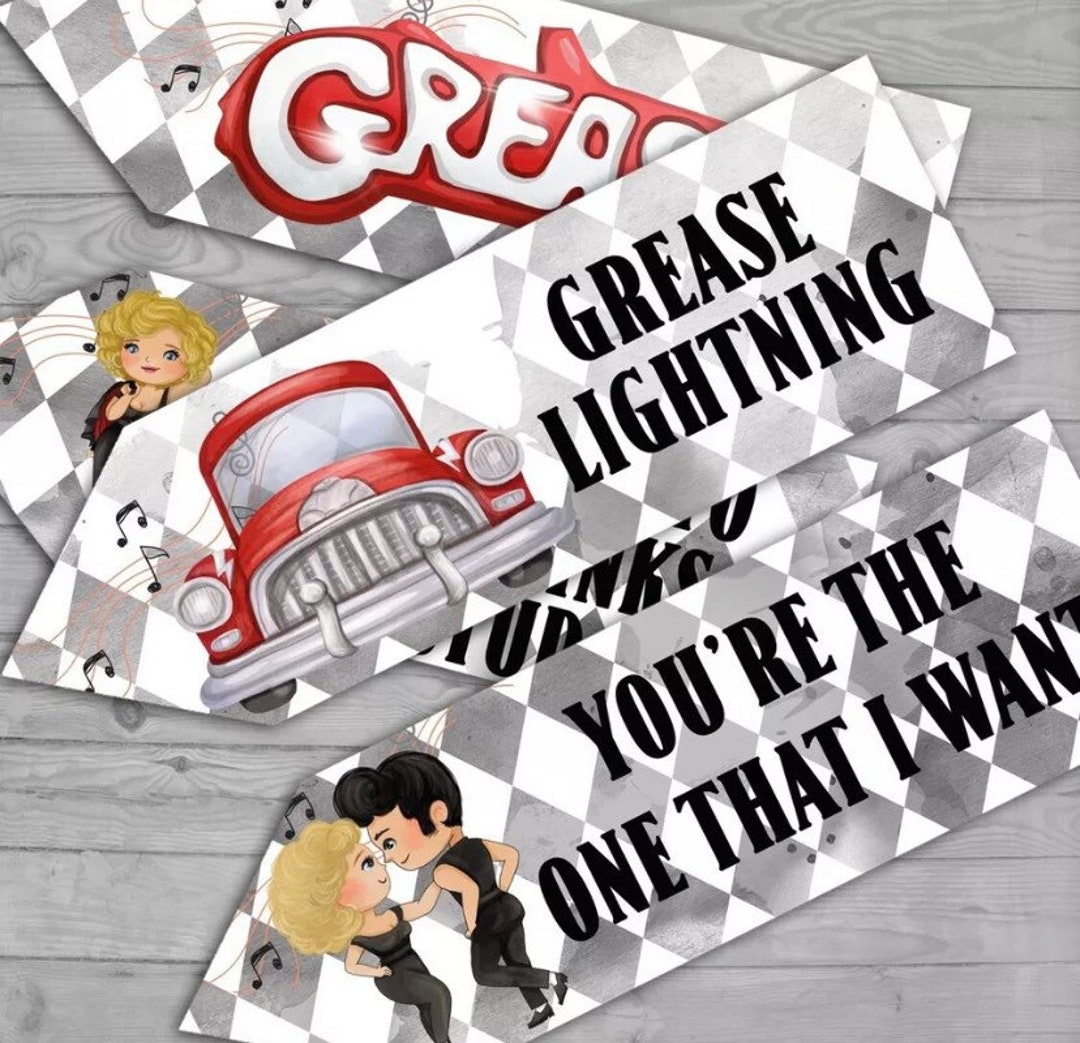 Grease Party Decoration Arrows , Party Arrows , Grease Lighting, Grease ...