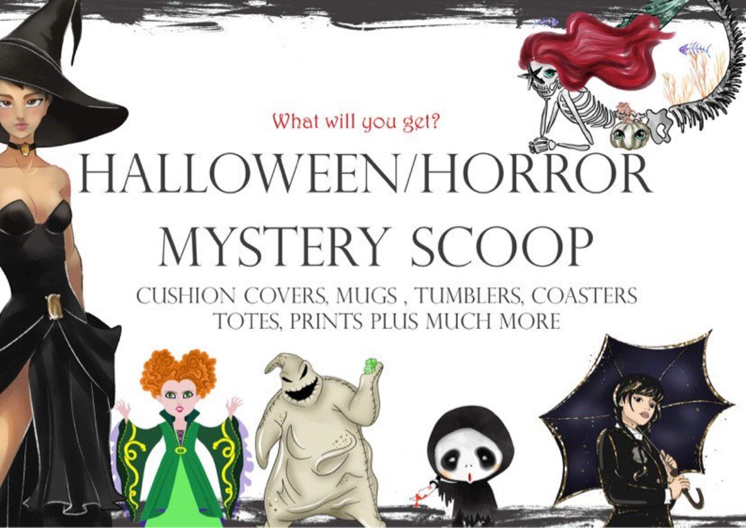 Mystery Horror Scoop , Mystery Scoop , Halloween Mystery Scoop , Mugs ...