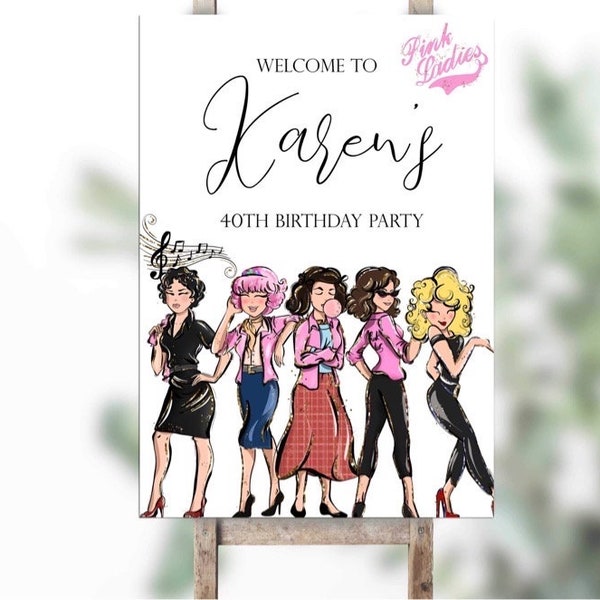 Grease Movie Birthday Banner - Etsy