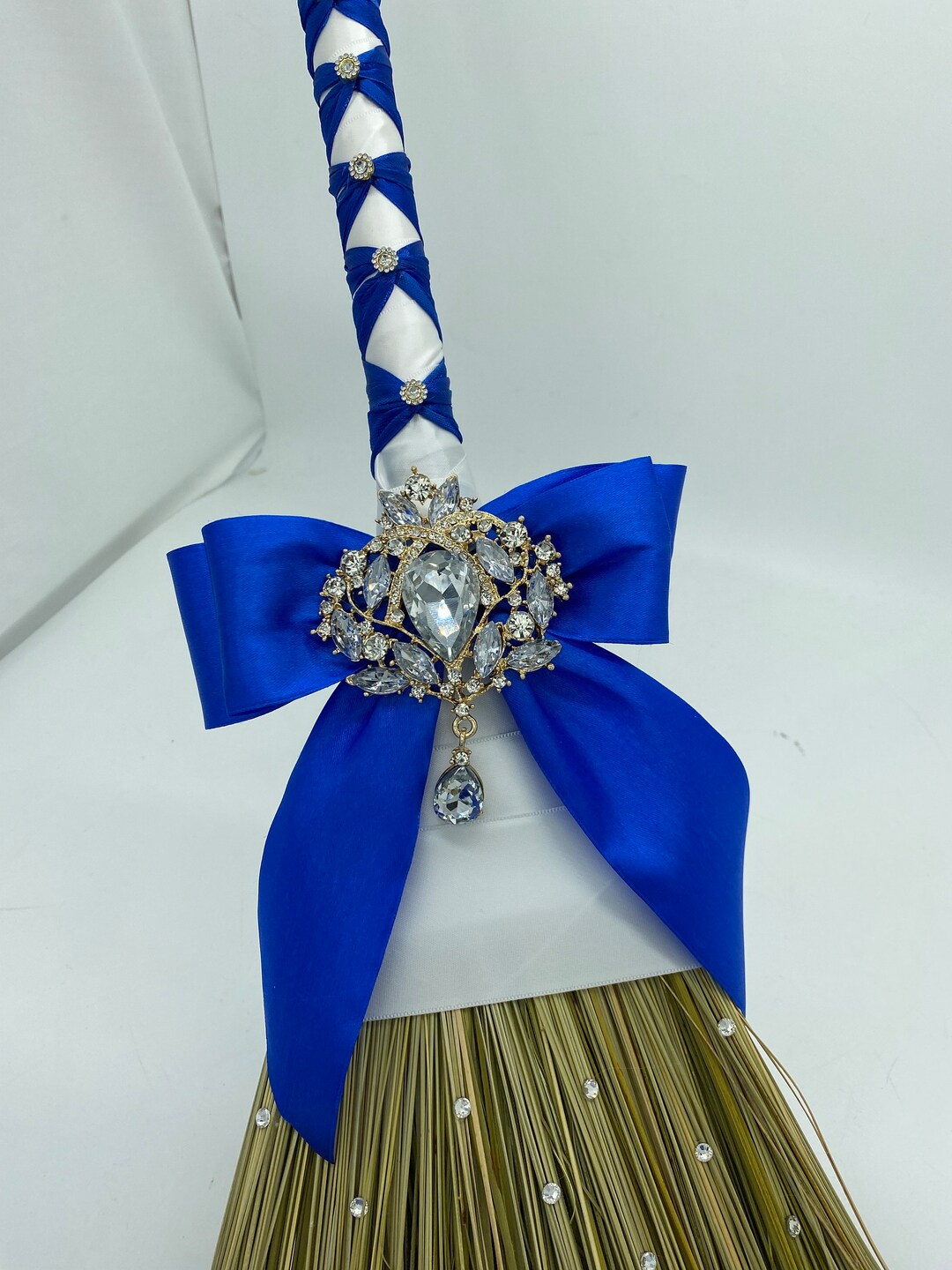 Customized Wedding Jumping Broom L Royal Blue L Traditional Wedding ...