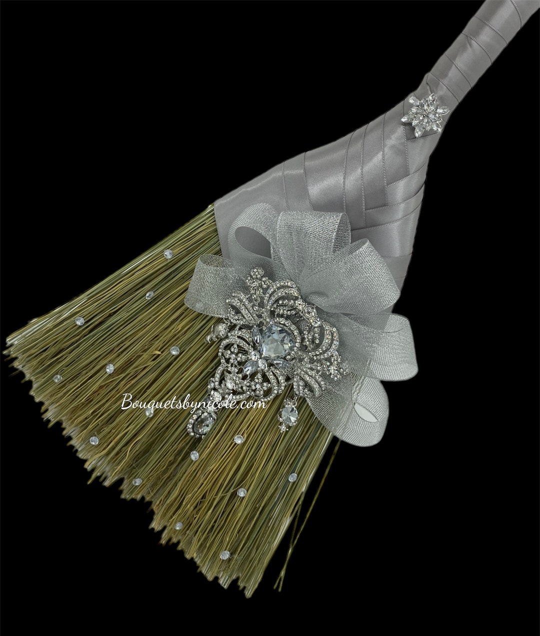 Customized Wedding Jumping Broom L Silver L Traditional - Etsy