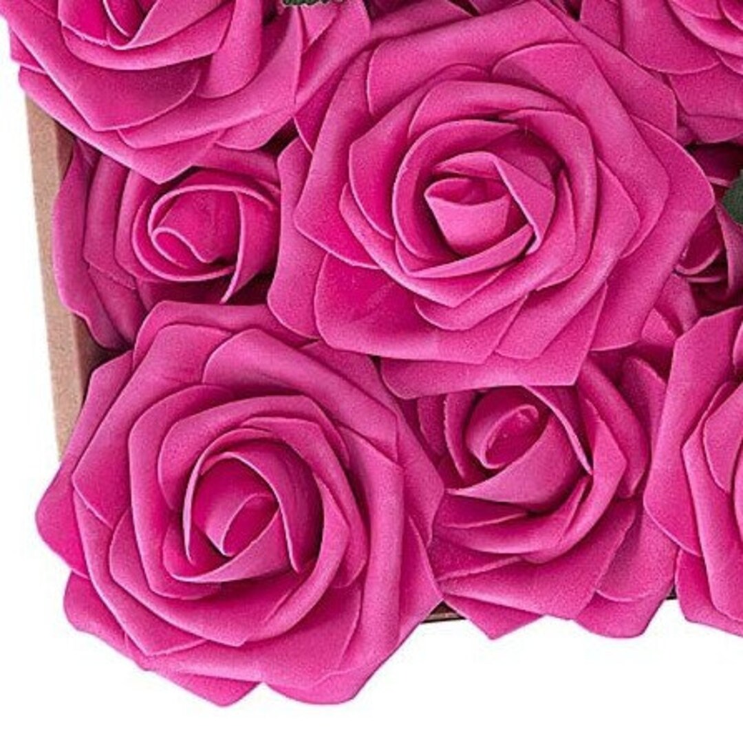 Fuchia Real Touch Roses L Foam PE Roses L Flowers Wholesale L Bouquets ...