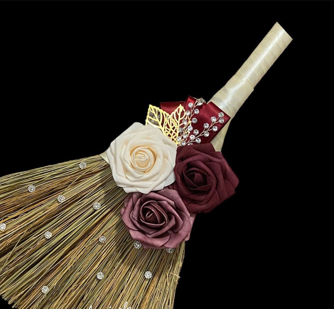 Wedding Jumping Broom L Burgundy L Dark Ivory L Mauve Dusty - Etsy