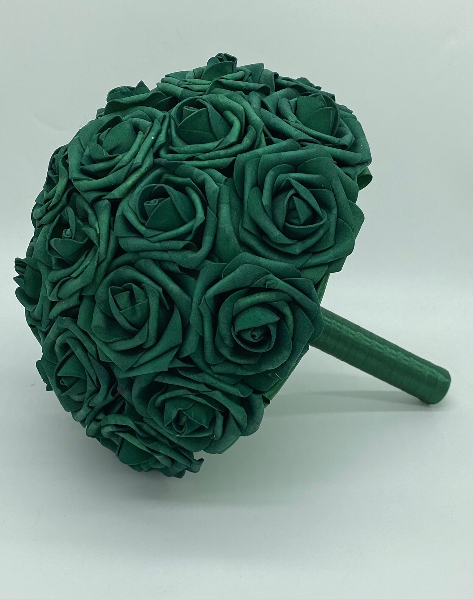 Emerald Green Bouquet L Real Touch Bridal Bouquet L - Etsy