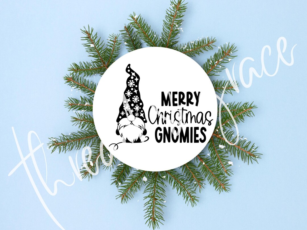 Merry Christmas Gnomies Holiday Design File, Gnome Christmas Door Sign ...