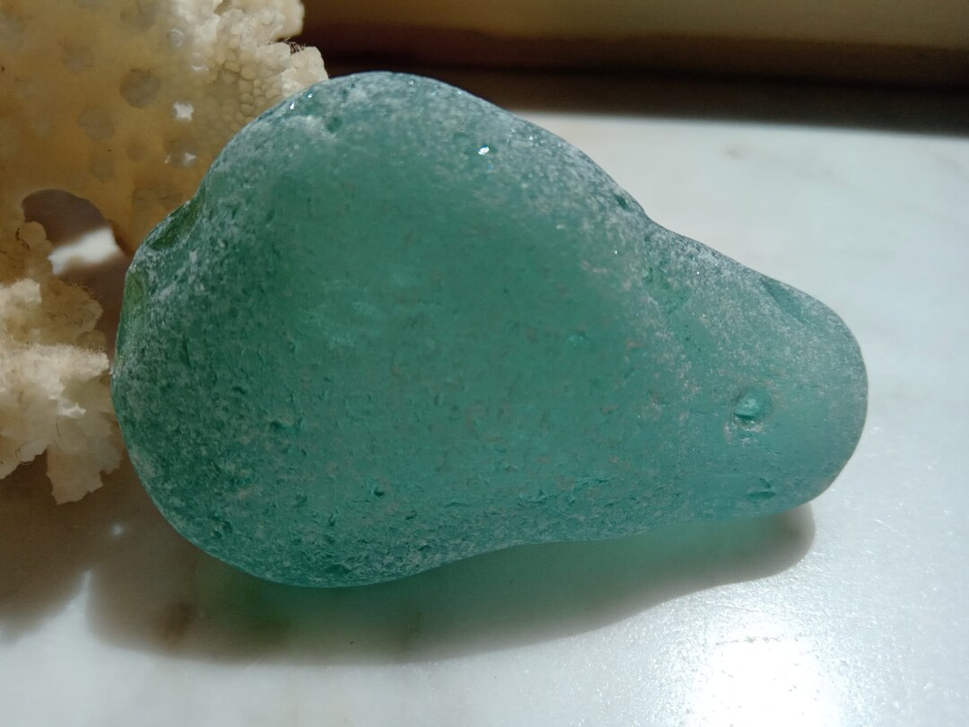 Large Sea Glass / Rare Sea Glass/ Thick Beach Glass /teal Sea Glass ...