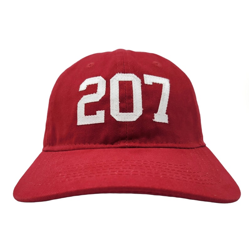 Maine 207 Area Code Hat | Twill Appliqué Baseball Cap - Etsy