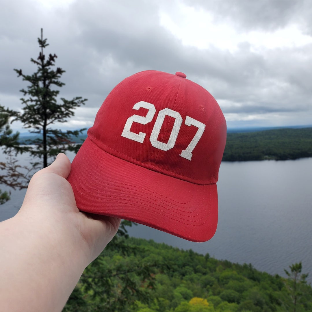 Maine 207 Area Code Hat | Twill Appliqué Baseball Cap - Etsy
