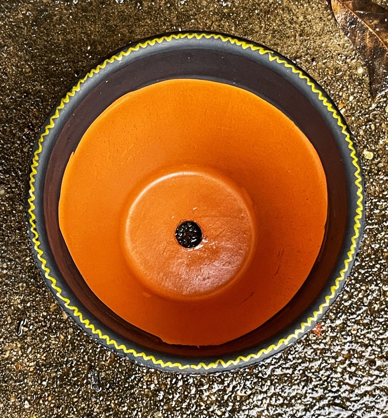 artwork planters indoor outdoor planters Black and gold henna ...