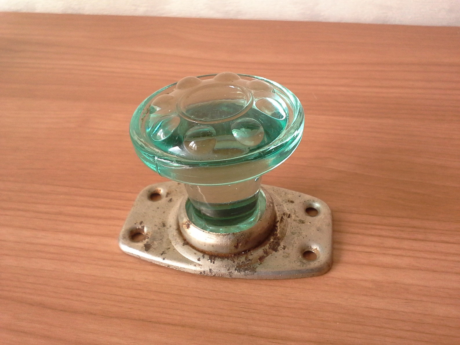 Knob Antique Door Knob Glass Door Knob Green Glass Door Etsy