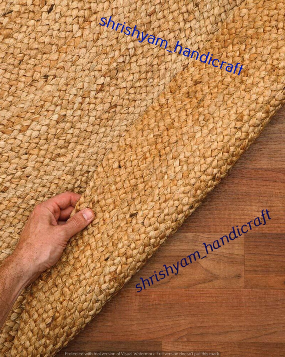 RUG RAG Braided Jute Round Rug Meditation Mat Mandala Rug - Etsy