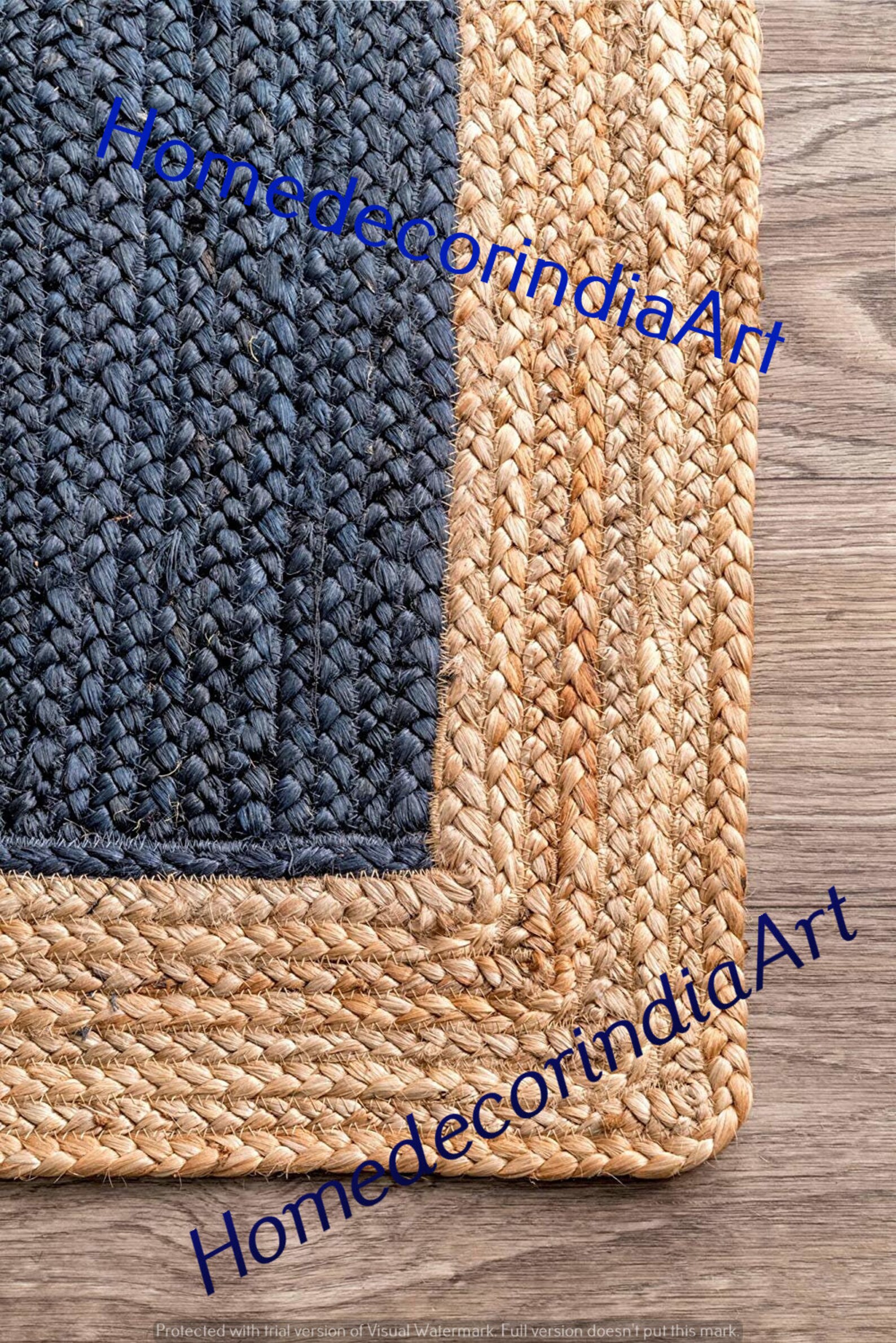 Braided Rug Runner Braided Area Rug Jute Cotton Rug Runner - Etsy