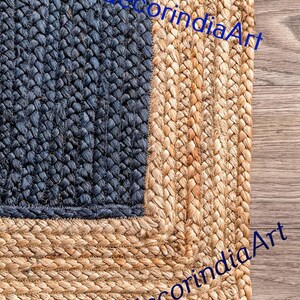 Braided Rug Runner Braided Area Rug Jute Cotton Rug Runner - Etsy