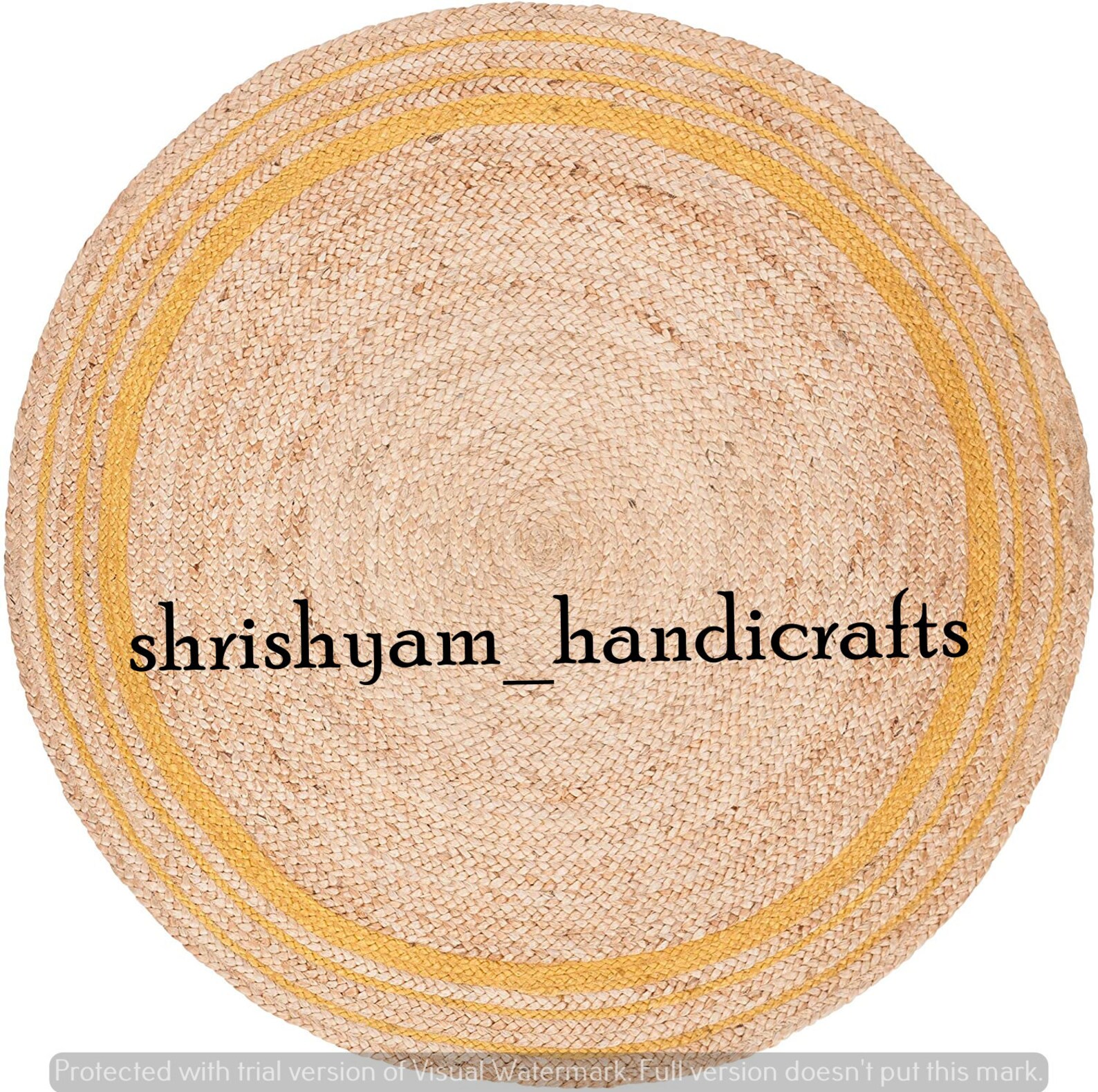 Hand-braided Natural Jute Round Rug Bohemian/boho Rug - Etsy