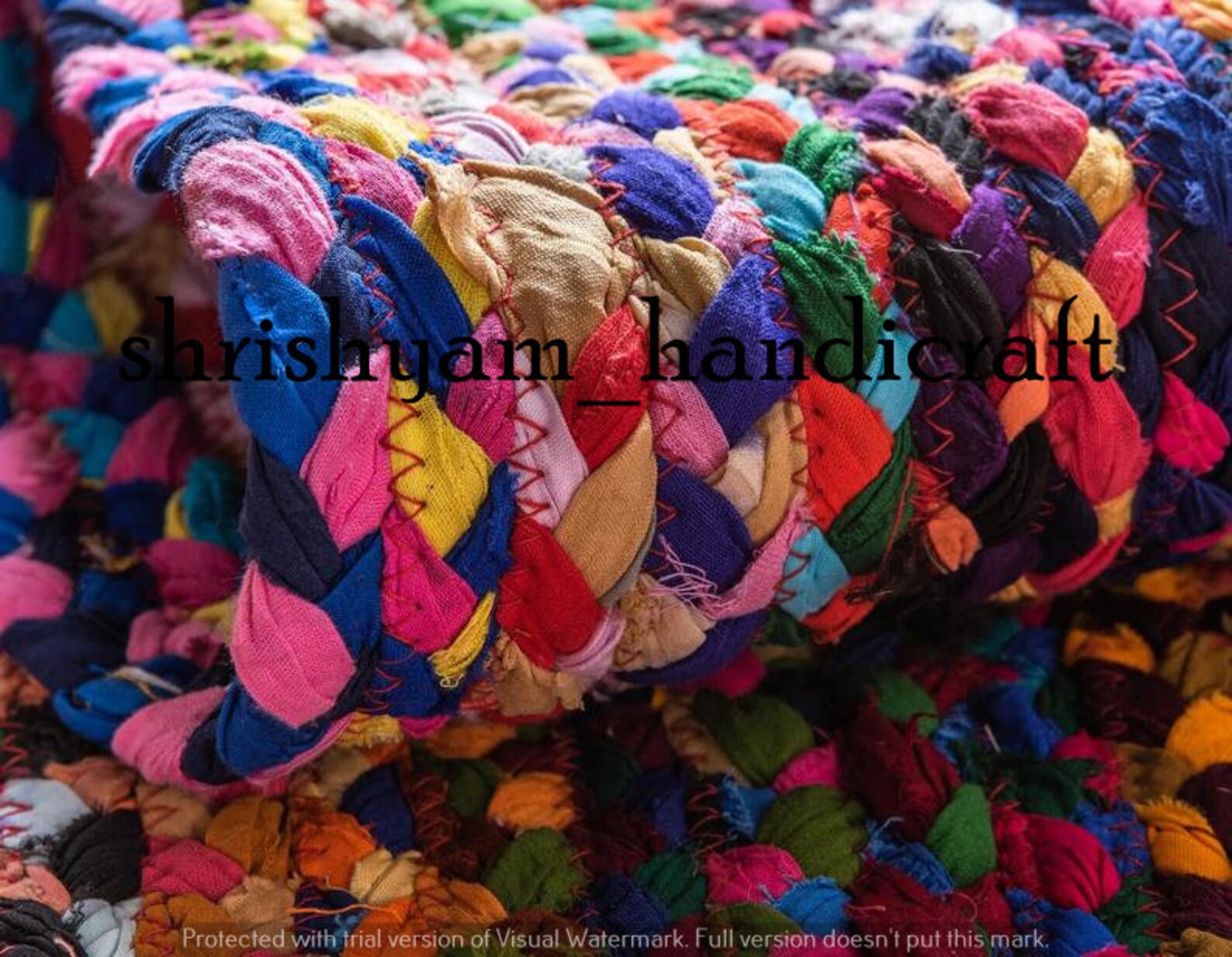 Braided RAG RUG Braided Carpet Rug Meditation Mat Pure | Etsy