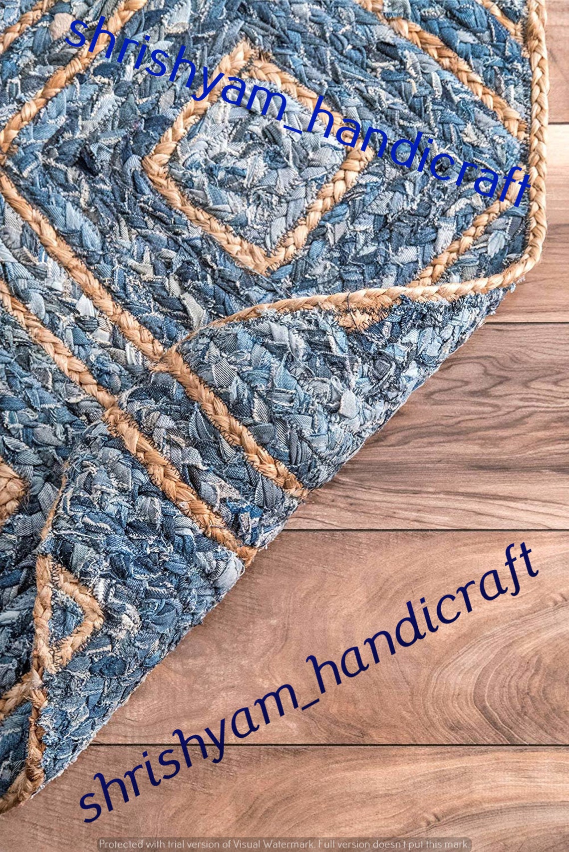 4x6 Feet Braided RAG RUG Rectangle Rug Meditation Mat - Etsy