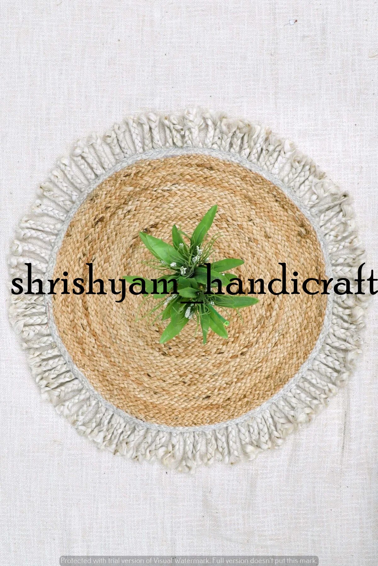 Natural Jute Hand Braided Bohemian Jute Rug Custom Size - Etsy