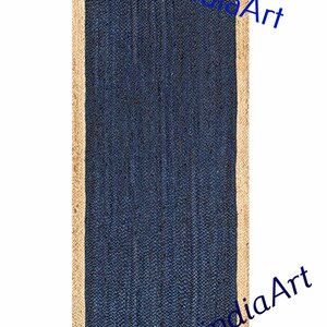 Braided Rug Runner Braided Area Rug Jute Cotton Rug Runner - Etsy