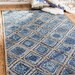 Buy Indian Braided Jute Rug Rag Blue Color Floor Decor Rugs Hand Woven ...