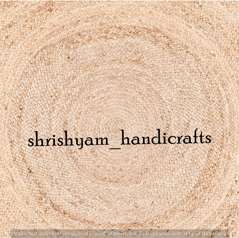 Hand-braided Natural Jute Round Rug Bohemian/boho Rug - Etsy