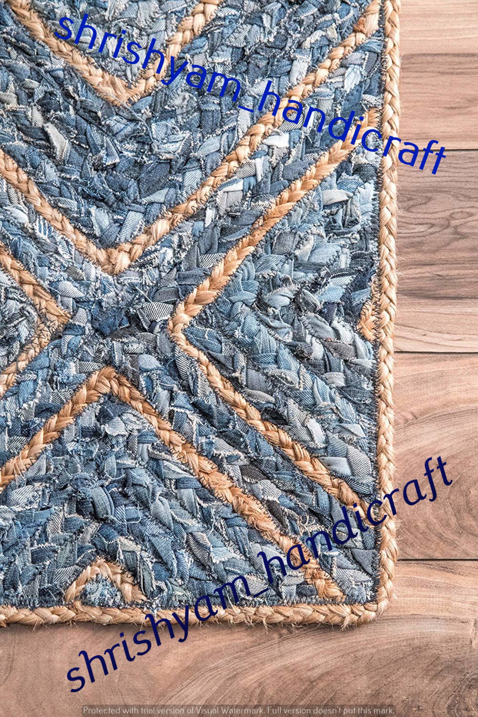 4x6 Feet Braided RAG RUG Rectangle Rug Meditation Mat - Etsy