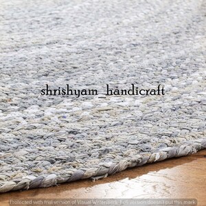 RAG RUG, Braided Round Rug, Meditation Mat, Mandala Rug, Bohemian Decor ...