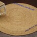 RUG RAG Braided Jute Round Rug Meditation Mat Mandala Rug - Etsy