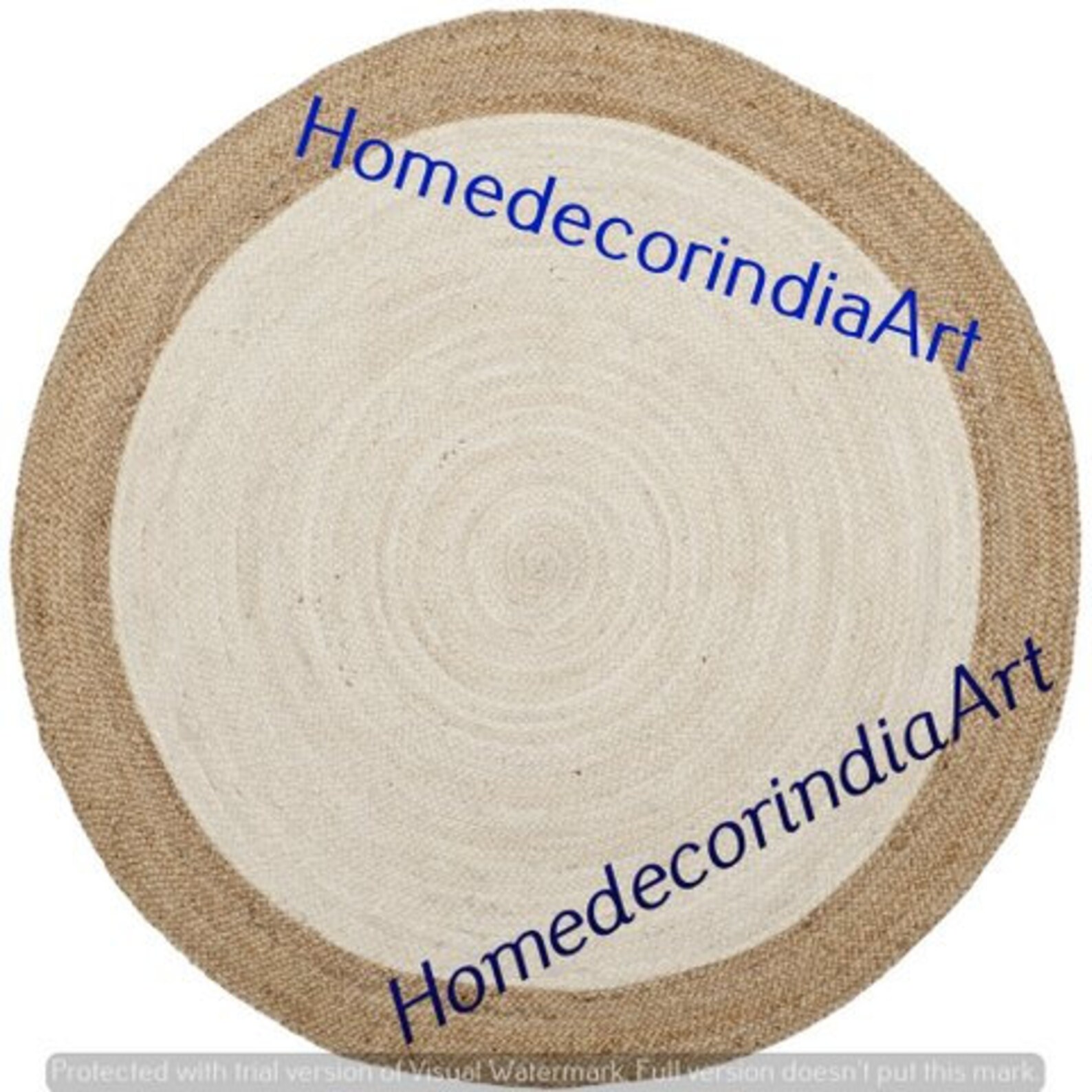 RUG Braided Round Rug Meditation Mat Mandala Rug Bohemian - Etsy