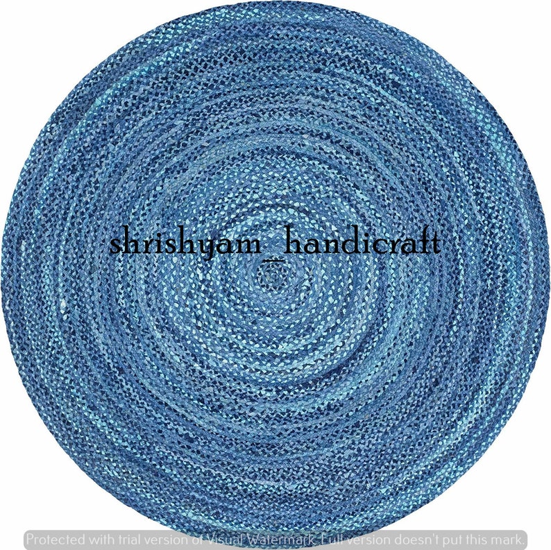 Hand Braided Bohemian Colourful Cotton Chindi Area Rug Multi | Etsy