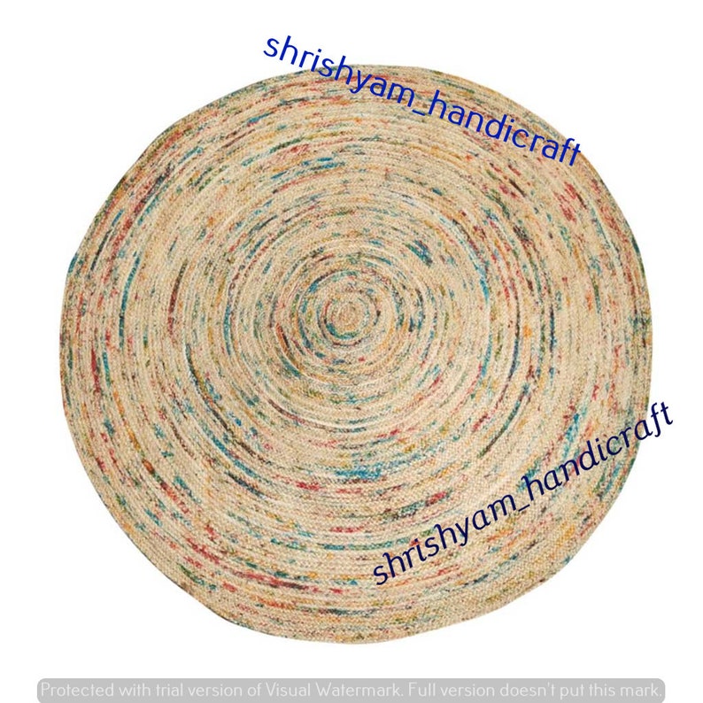 RUG Braided Round Rug Meditation Mat Mandala Rug Bohemian - Etsy