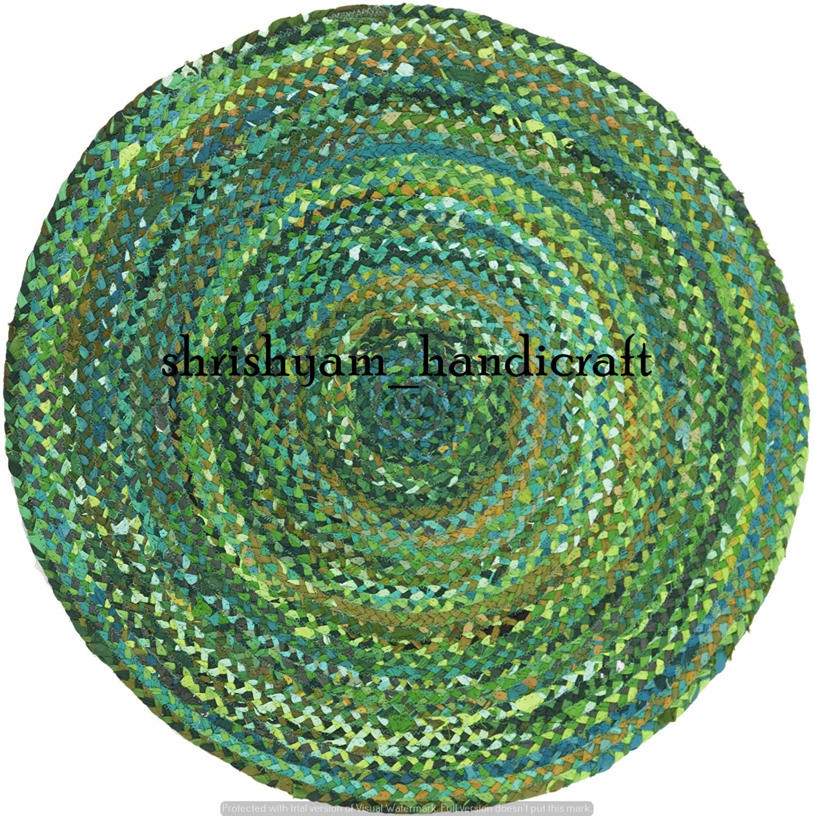 Indian Hand Braided Bohemian Cotton Chindi Area Rug Multi - Etsy