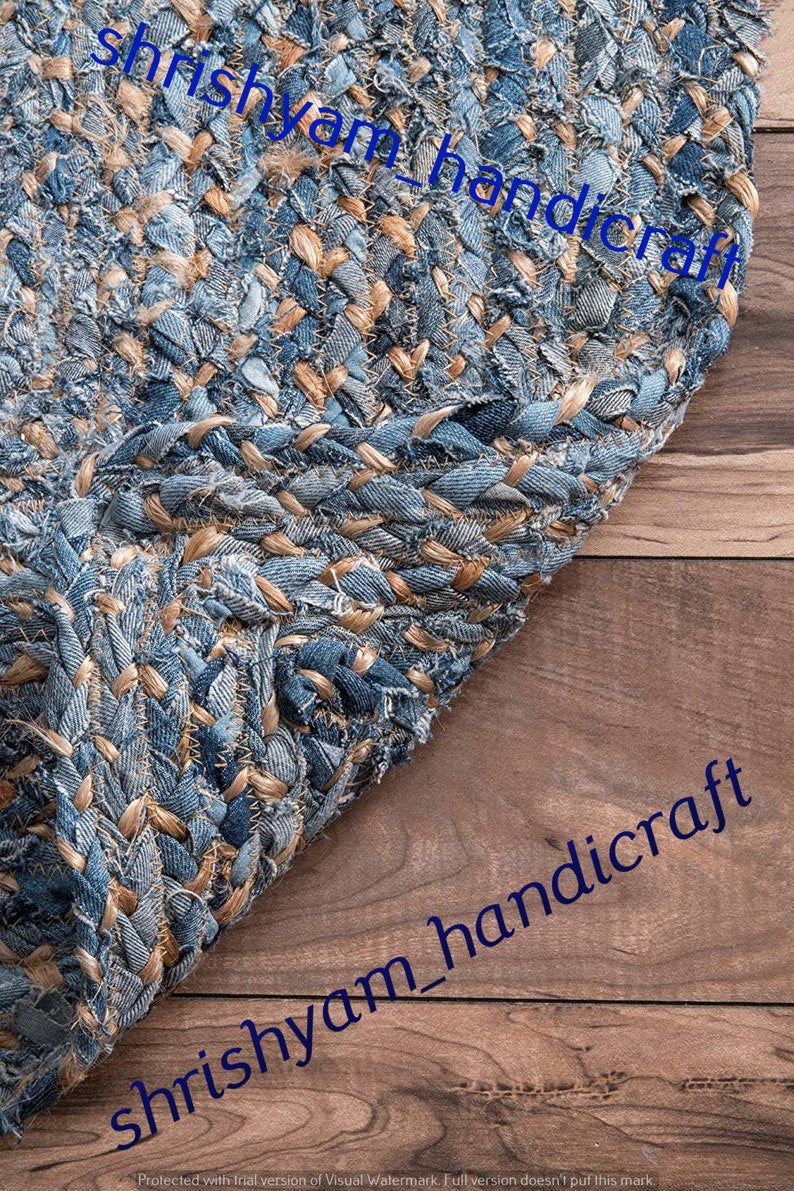 4x6 Feet Braided RAG RUG Rectangle Rug Meditation Mat - Etsy