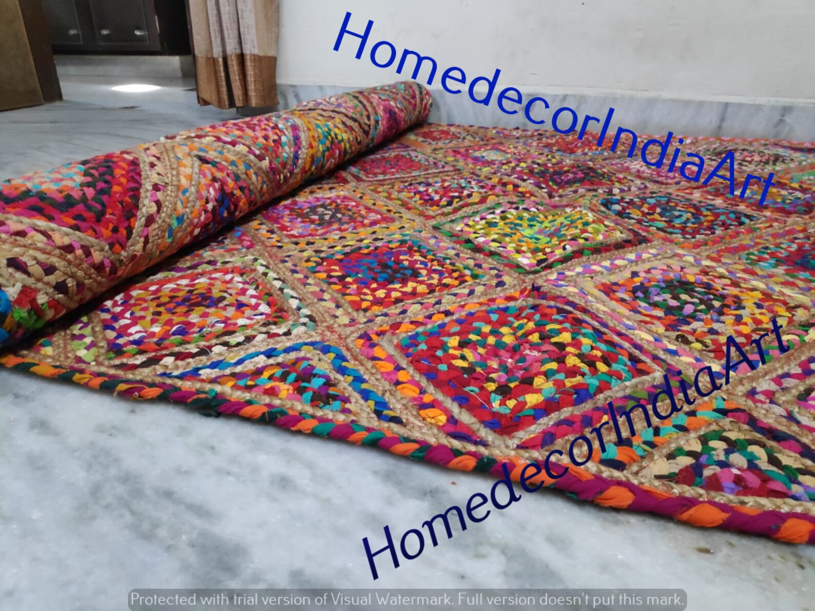 Indian Vintage Handmade Jute Door Mat Handmade Jute - Etsy