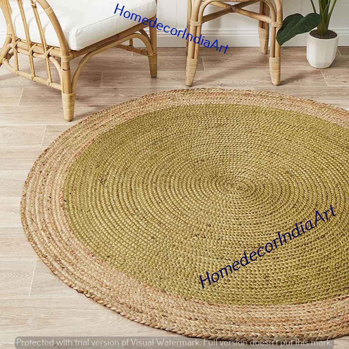 Braided Rag Rug Round Floor Rug Handmade Jute Rug Indian | Etsy