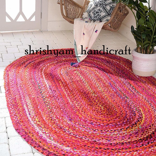Colorful Braided Rug - Etsy