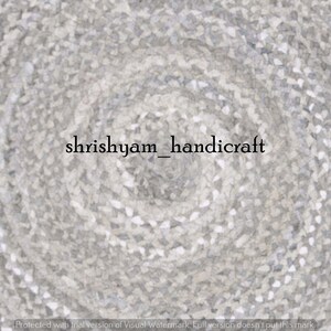 RAG RUG, Braided Round Rug, Meditation Mat, Mandala Rug, Bohemian Decor ...