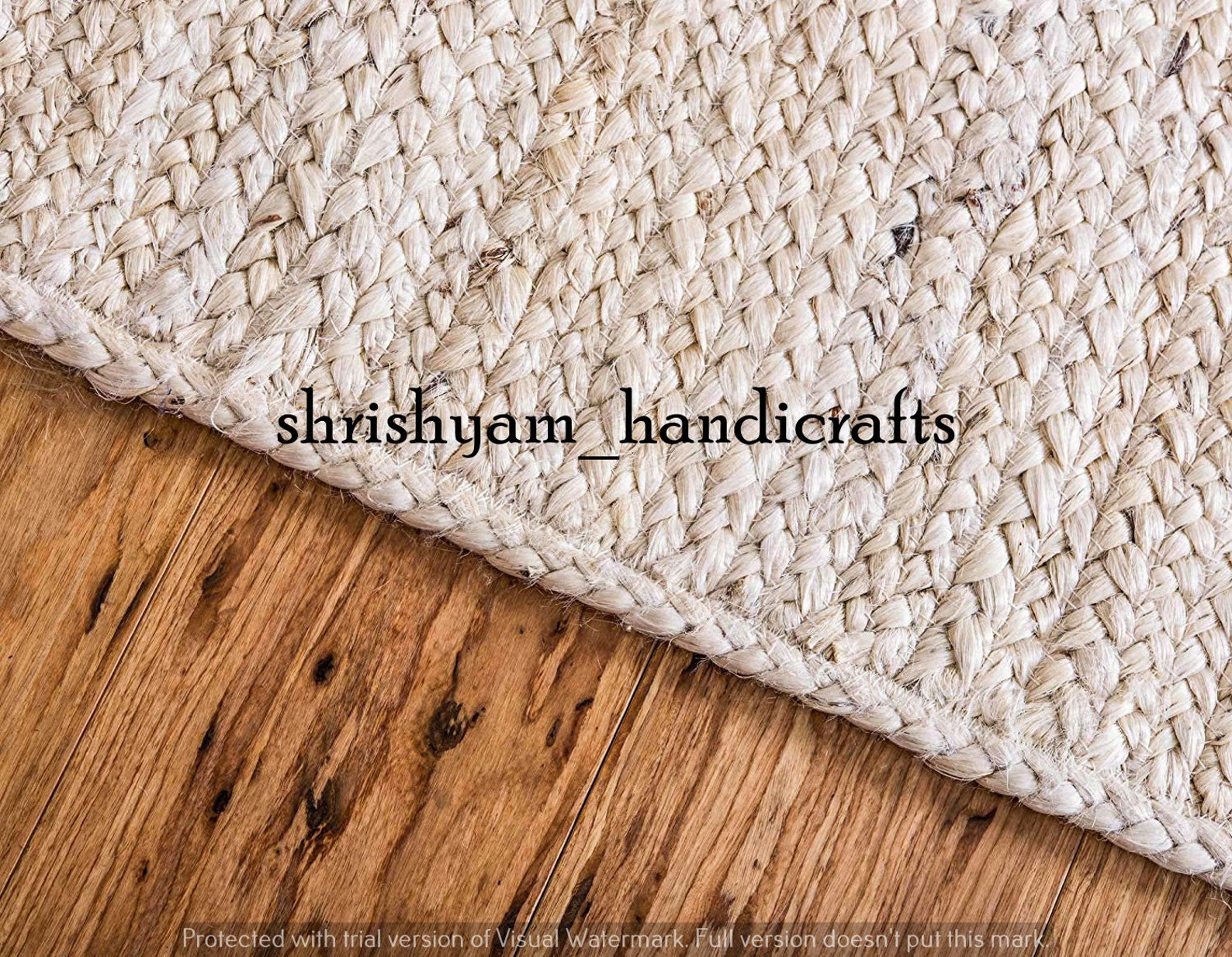 Indian Handwoven Hand Braided Bohemian Jute Runner Rug Area | Etsy