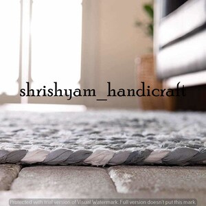 RAG RUG, Braided Round Rug, Meditation Mat, Mandala Rug, Bohemian Decor ...