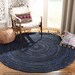 Buy 6 Feet Round Rug Eco-friendly Bohemian Rug Colorful Cotton Chindi ...