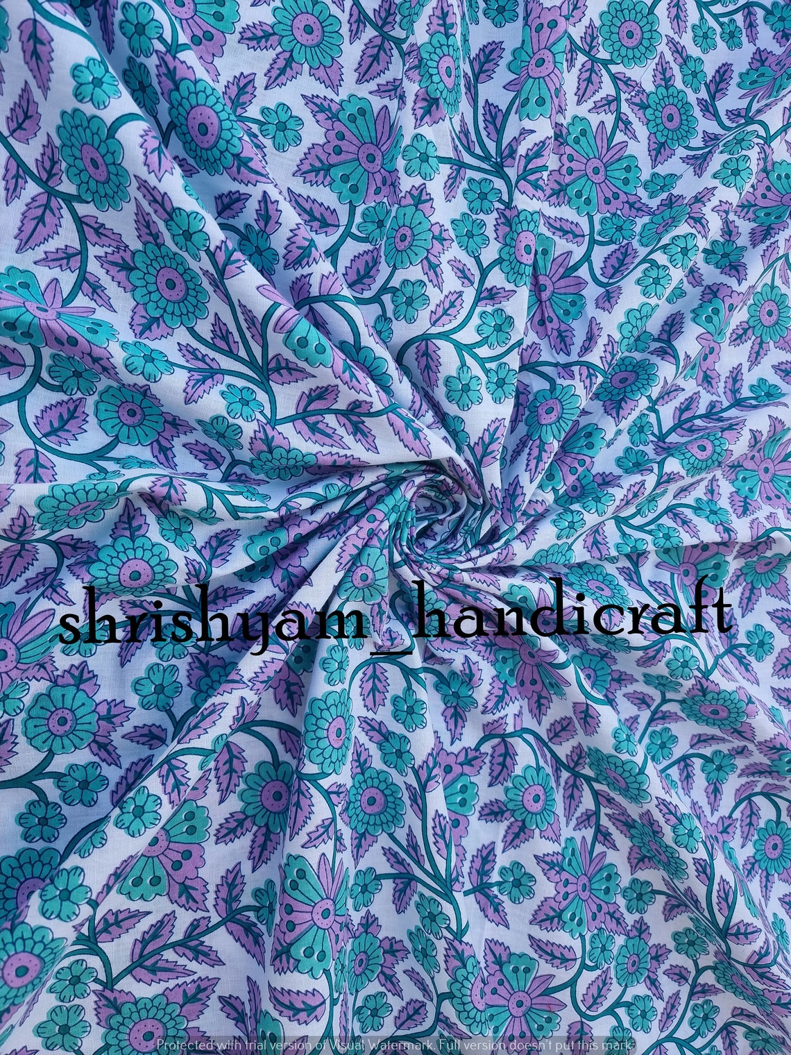 Hand Block Fabric Modern Upholstery Fabric Block Print Pillow | Etsy