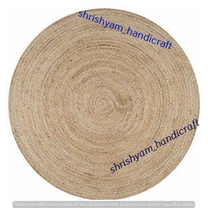 RUG RAG Braided Jute Round Rug, Meditation Mat, Mandala Rug, Bohemian ...