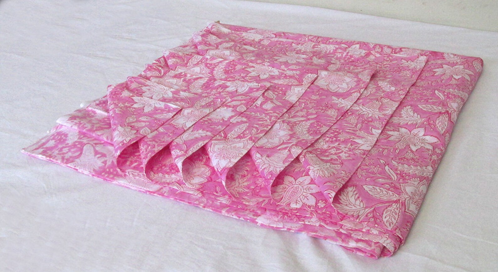 Hand Block Print Sanganeri Fabric Indian Floral Print Running - Etsy UK