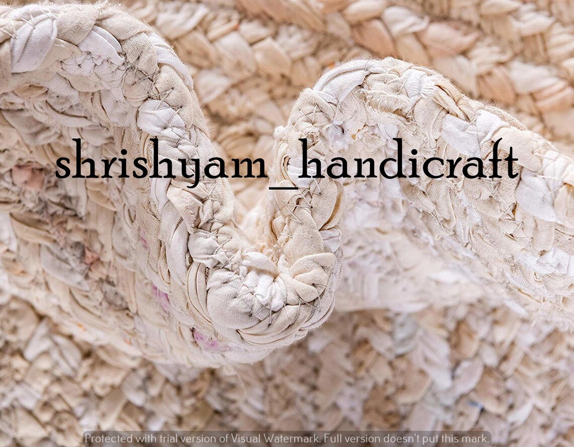 Recycled Chindi Rug Oval Shape Braided Rag Rug Soft Chindi - Etsy