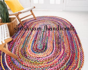 Bohemian Braided Rug - Etsy