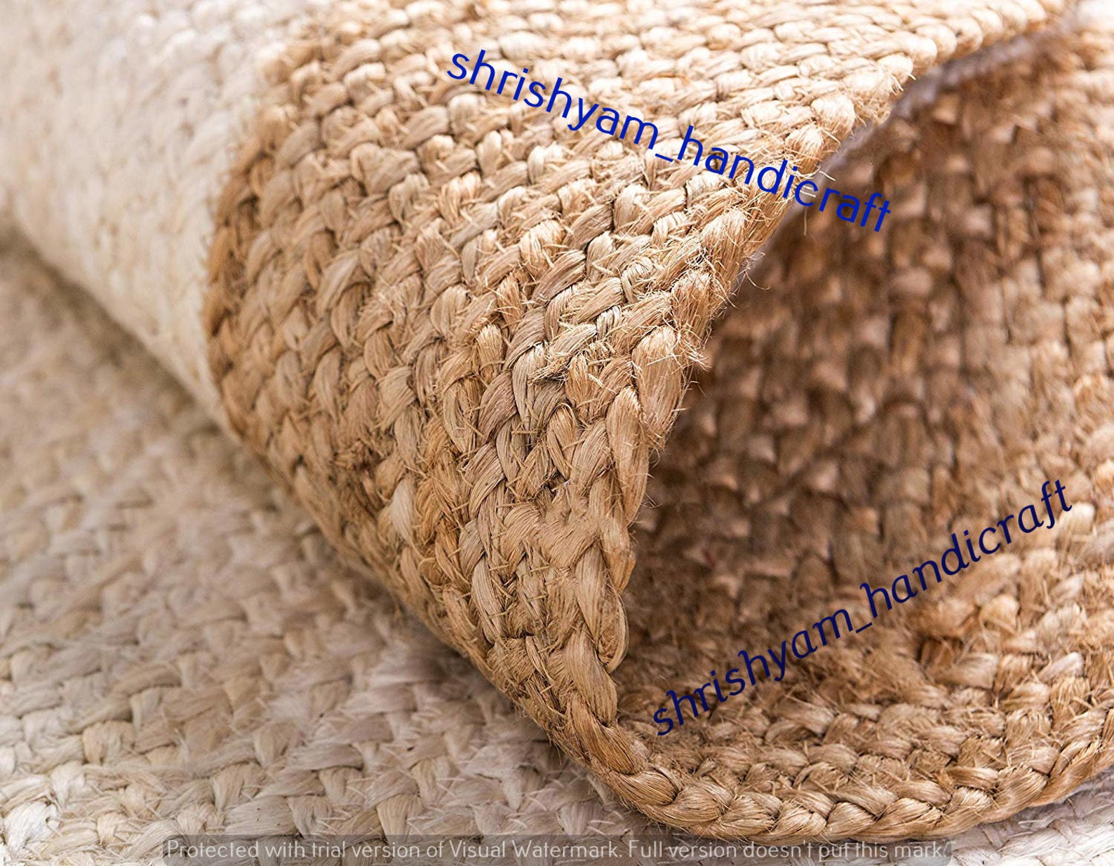 Indian Braided Jute Oval Shape Rug Bohemian Hand Braid Jute | Etsy