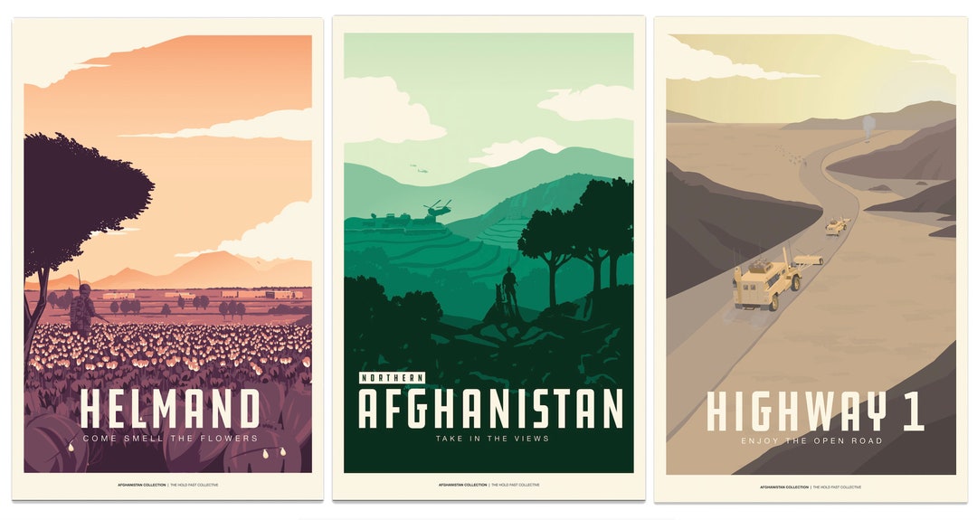 Afghanistan Travel Poster Complete Set (3) - Etsy